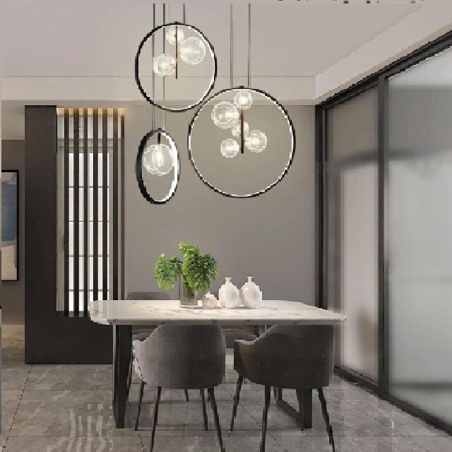 Pendul negru, modern, Unis, cu un singur bec - eMAG.ro