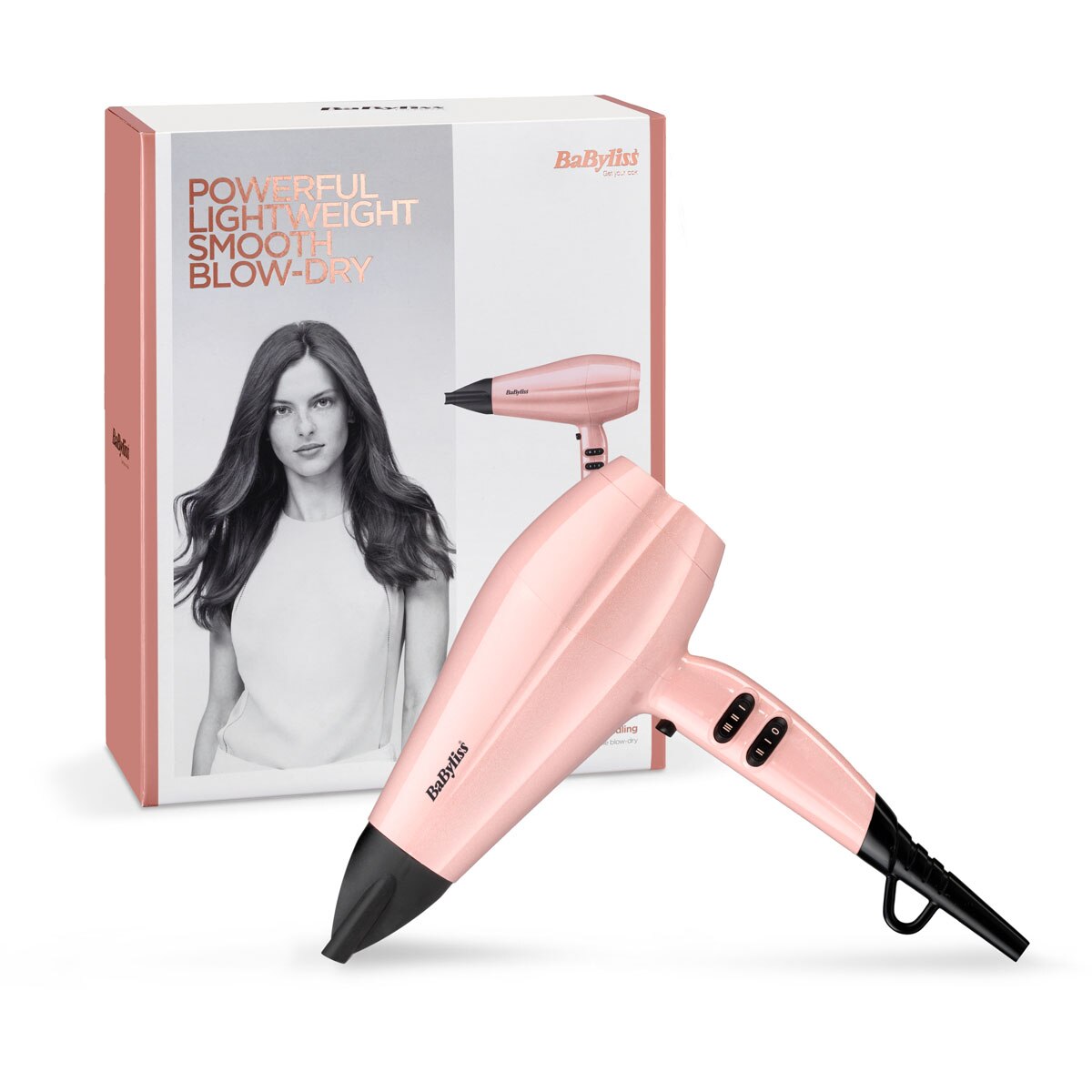 Uscator de par Babyliss Rose Blush 2200W, Roz - eMAG.ro