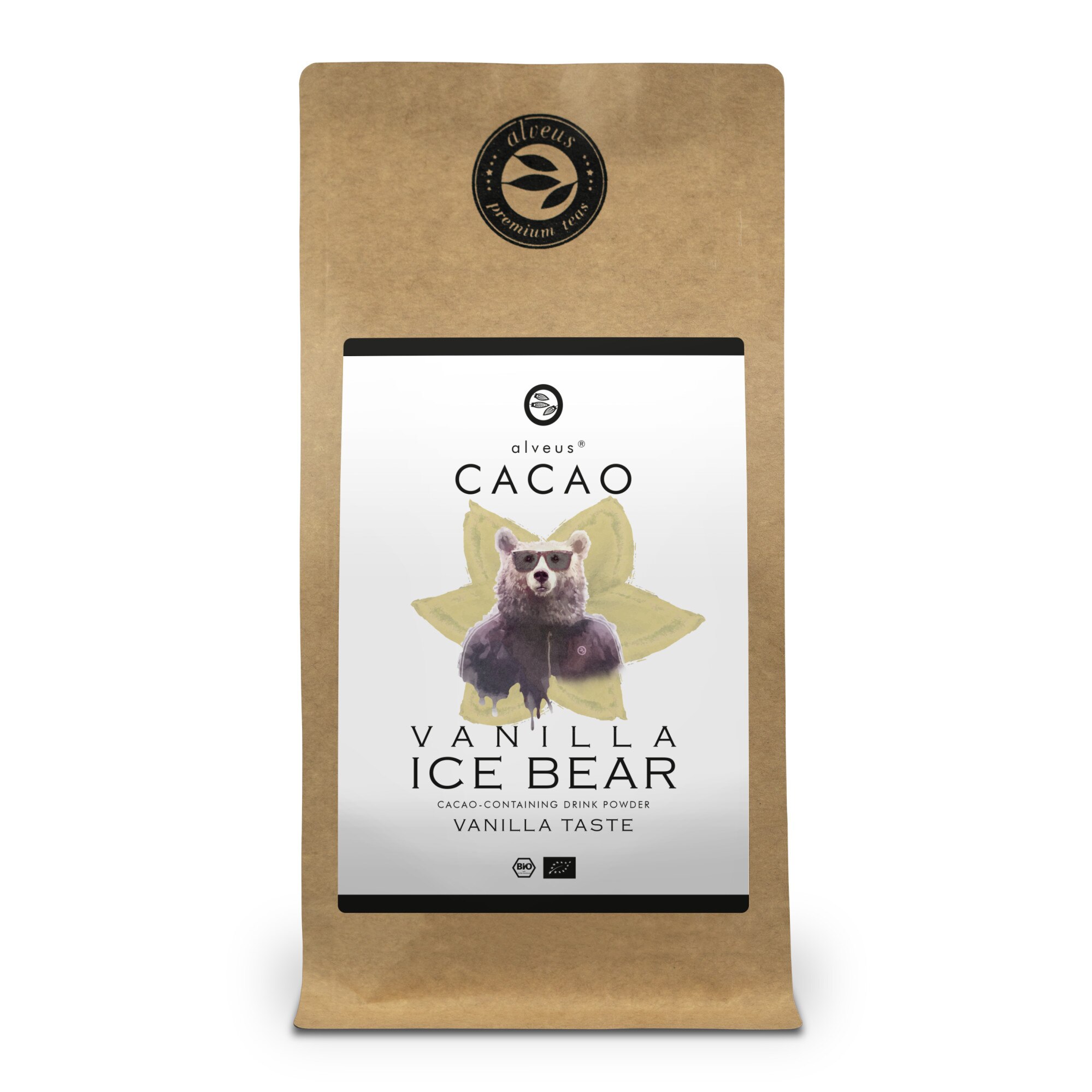 Cacao pudra Vanilla Ice Bear Organic Alveus Vanilla Taste125g plic ...