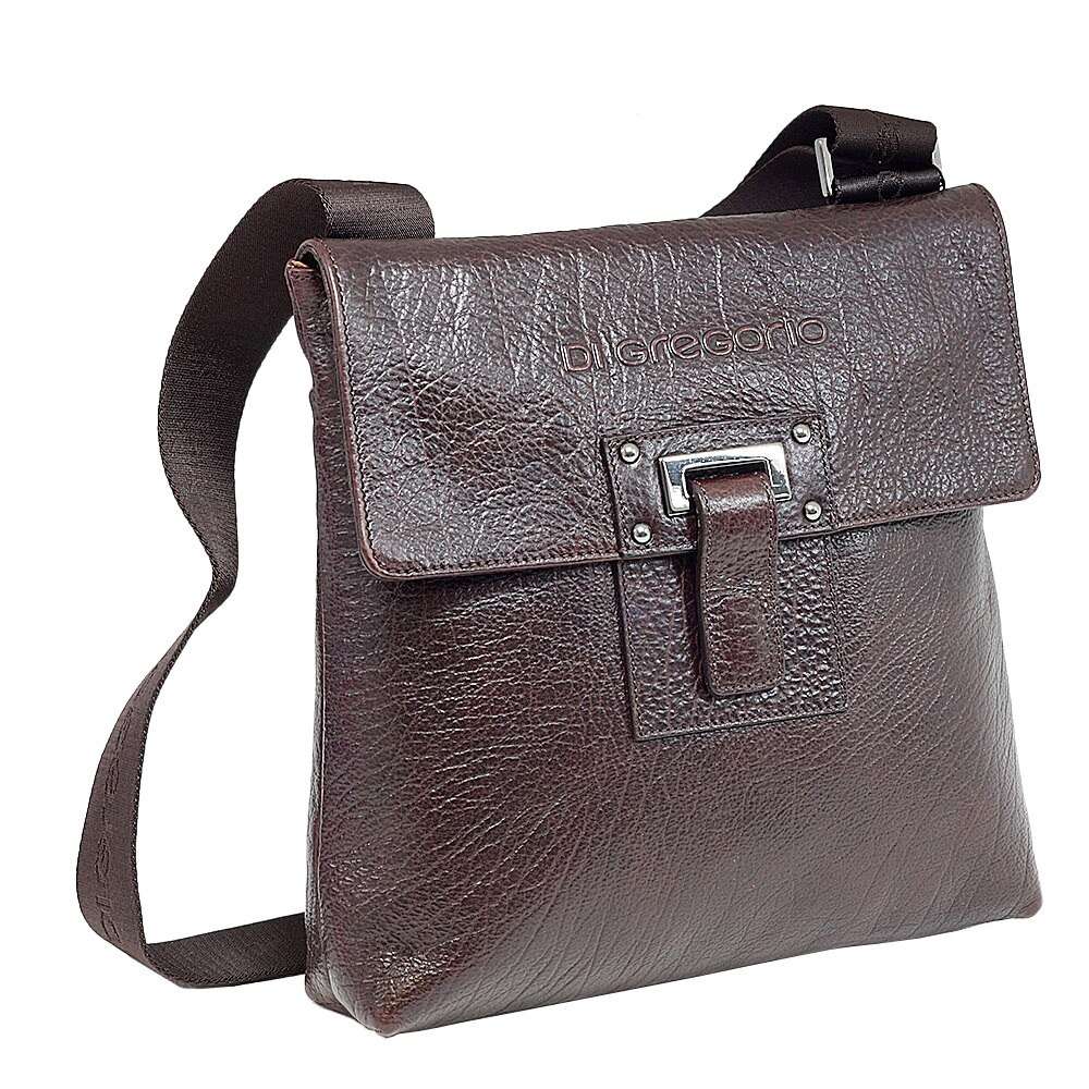 Geanta de umar barbati, DI GREGORIO, piele naturala, maro, Suveran ...