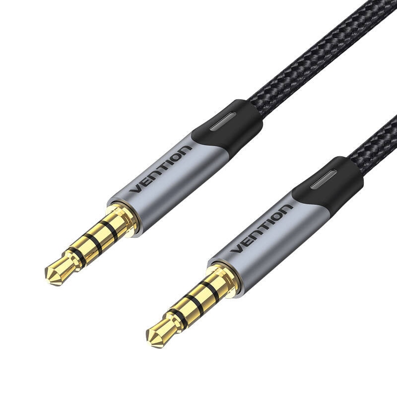 Cablu audio Kabel TRRS 3,5 mm tata la tata Aux 1,5 m Vention BAQHG ...