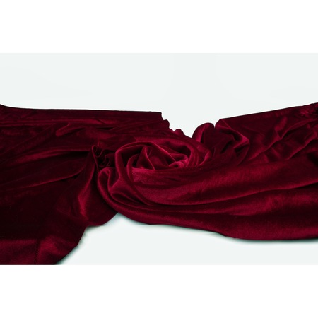 Catifea, tricot din velur, culoare Visiniu, dimensiune 50 cm x 150 cm ...
