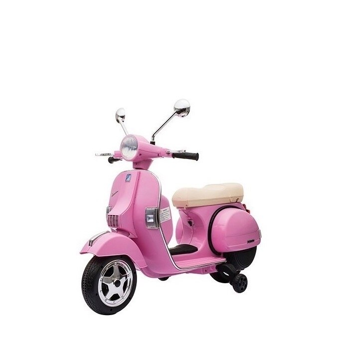 Moto Vespa PX150, 12v, scaun piele, anvelope EVA, roz - eMAG.ro