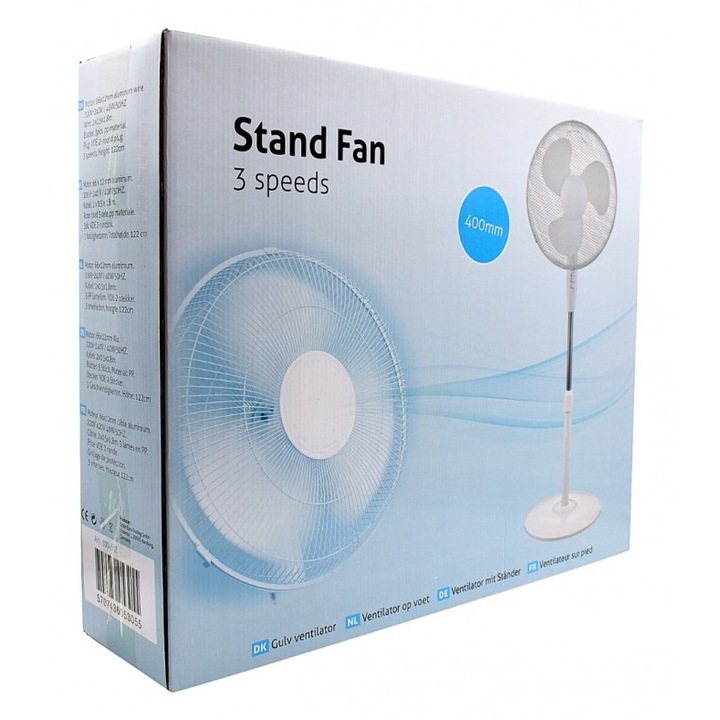 Ventilator de camera cu picior, STROXX, diametru ventilator 400 mm, 40W ...