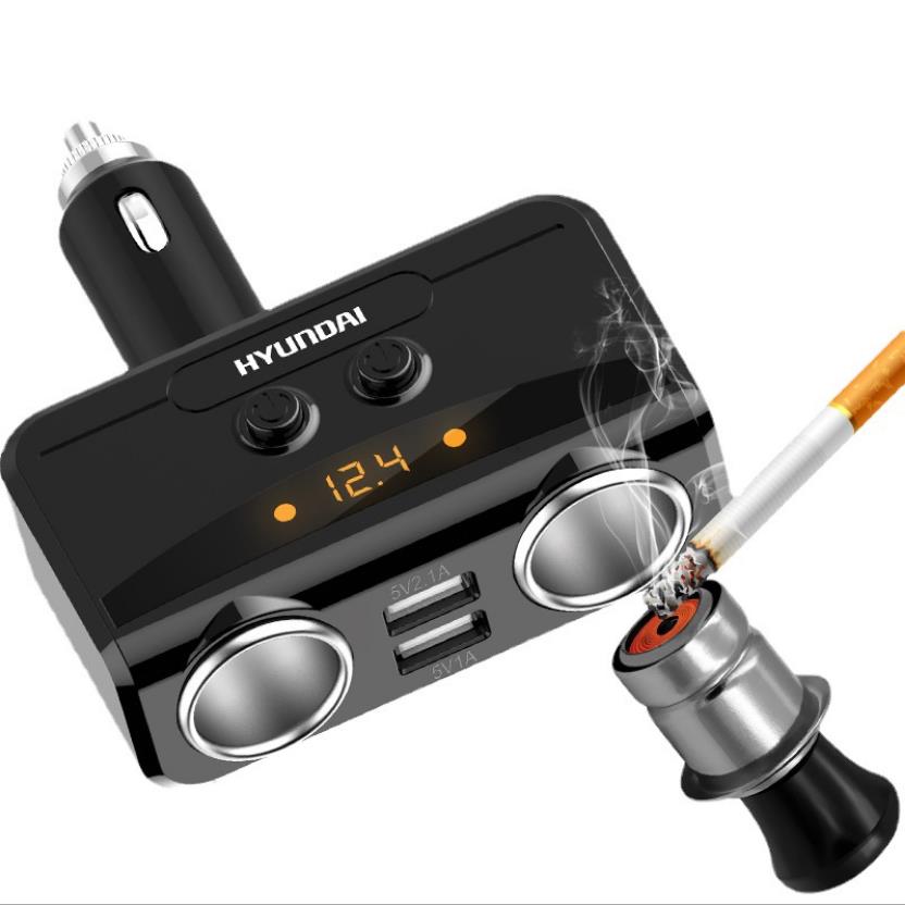 Adaptor Spliter Priza Bricheta Auto multufunctional, cu 2 Iesiri, 2 ...