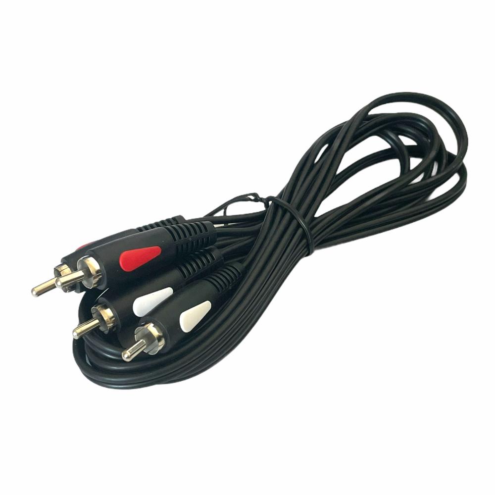 RCA x2 мъжки кабел, RCA x2 мъжки, 1.8m, Eco Line, Cabletech - 402109 ...