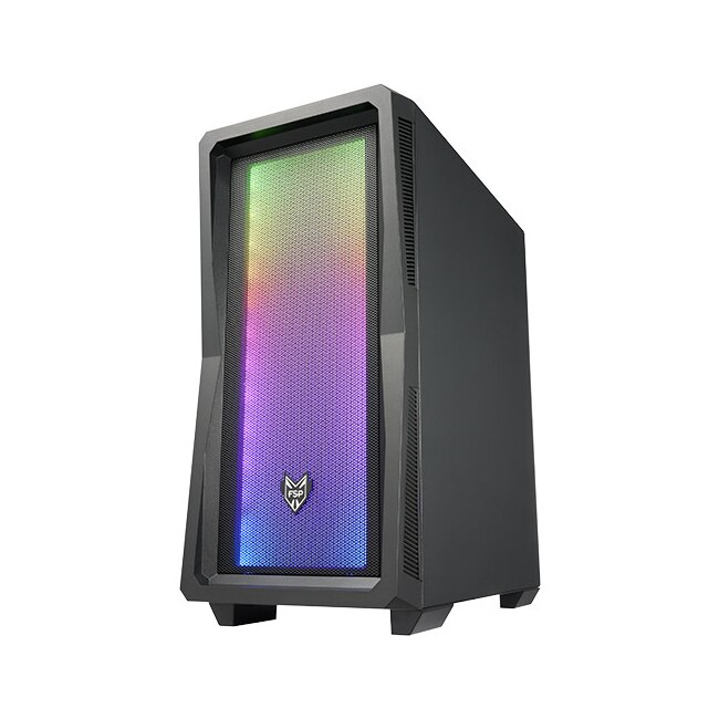 Carcasa FSP CMT212 ARGB TG Mid-Tower, Negru - eMAG.ro