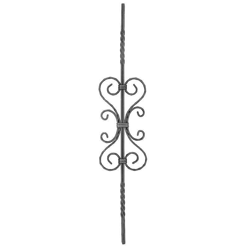 Panou decorativ fier forjat 900x180mm, PN 002, confectionat din ...