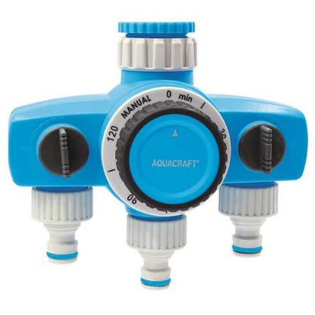 Programator mecanic pentru irigare cu 3 iesiri AquaCraft,programare 15 ...