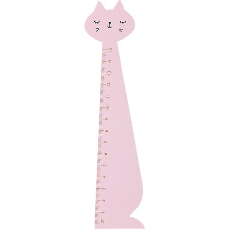Rigla din lemn Fiorello 15 cm GR-F87KR pisica roz - eMAG.ro