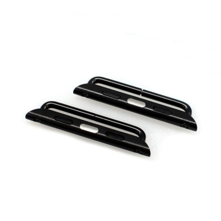 Катарама iUni за Apple Watch 1/2/3/4/5/6/7 38 мм Стомана Черен - eMAG.bg