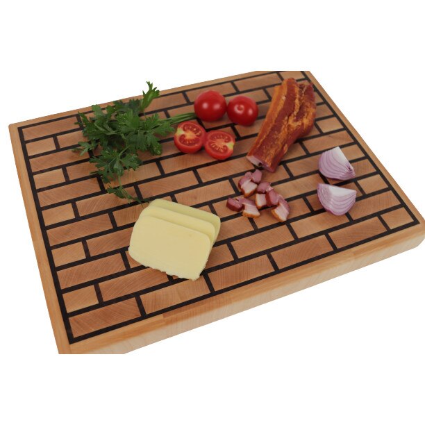 Tocator profesional de bucatarie, din lemn, End Grain, Pecker Art, 40 X ...
