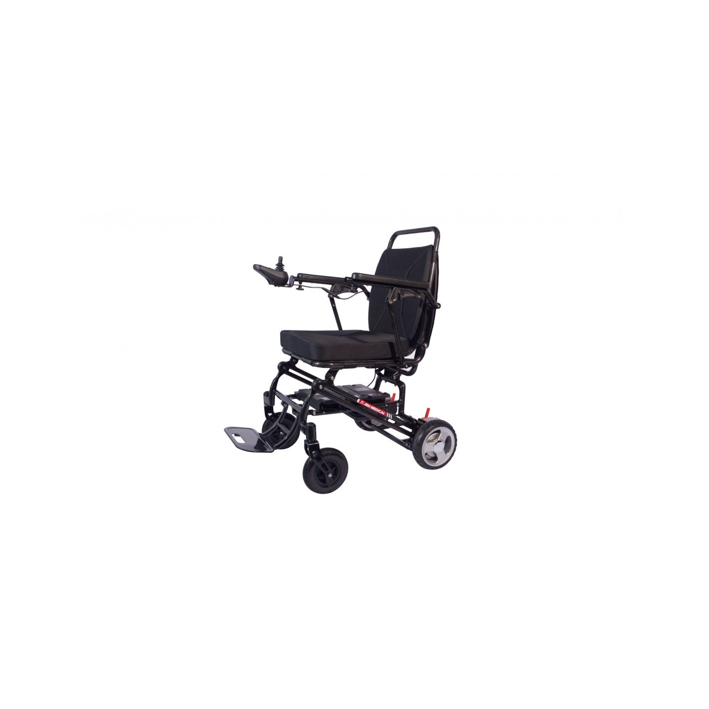 Scaun cu rotile electric DC05, fibra de carbon, capacitate 120kg, negru ...