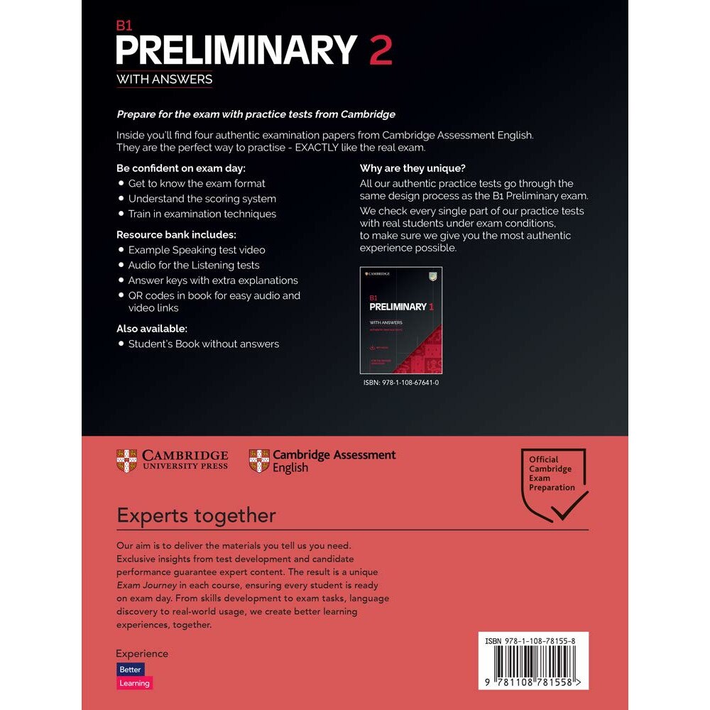 B1 Preliminary 2 Student's Book with Answers with Audio with Resource ...