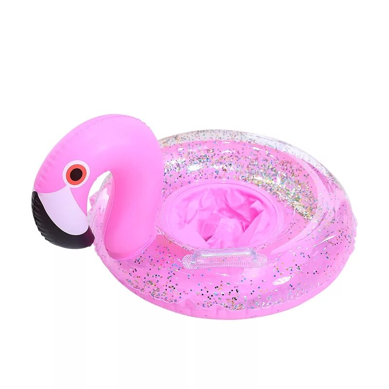 Colac de inot bebe model Flamingo, 48 cm, multicolor - eMAG.ro