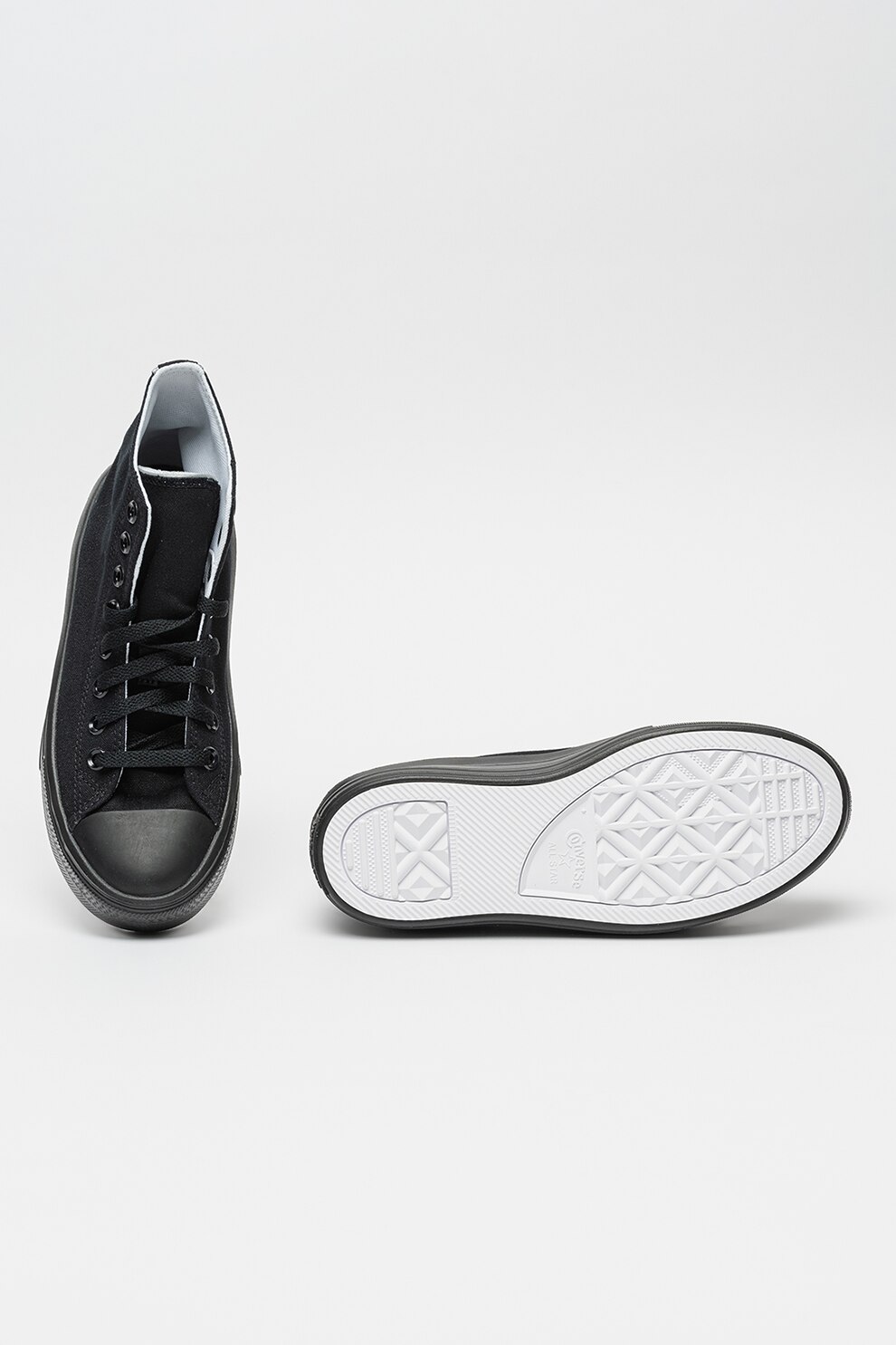 Converse, Tenisi inalti cu talpa flatform Chuck Taylor All Star Move ...