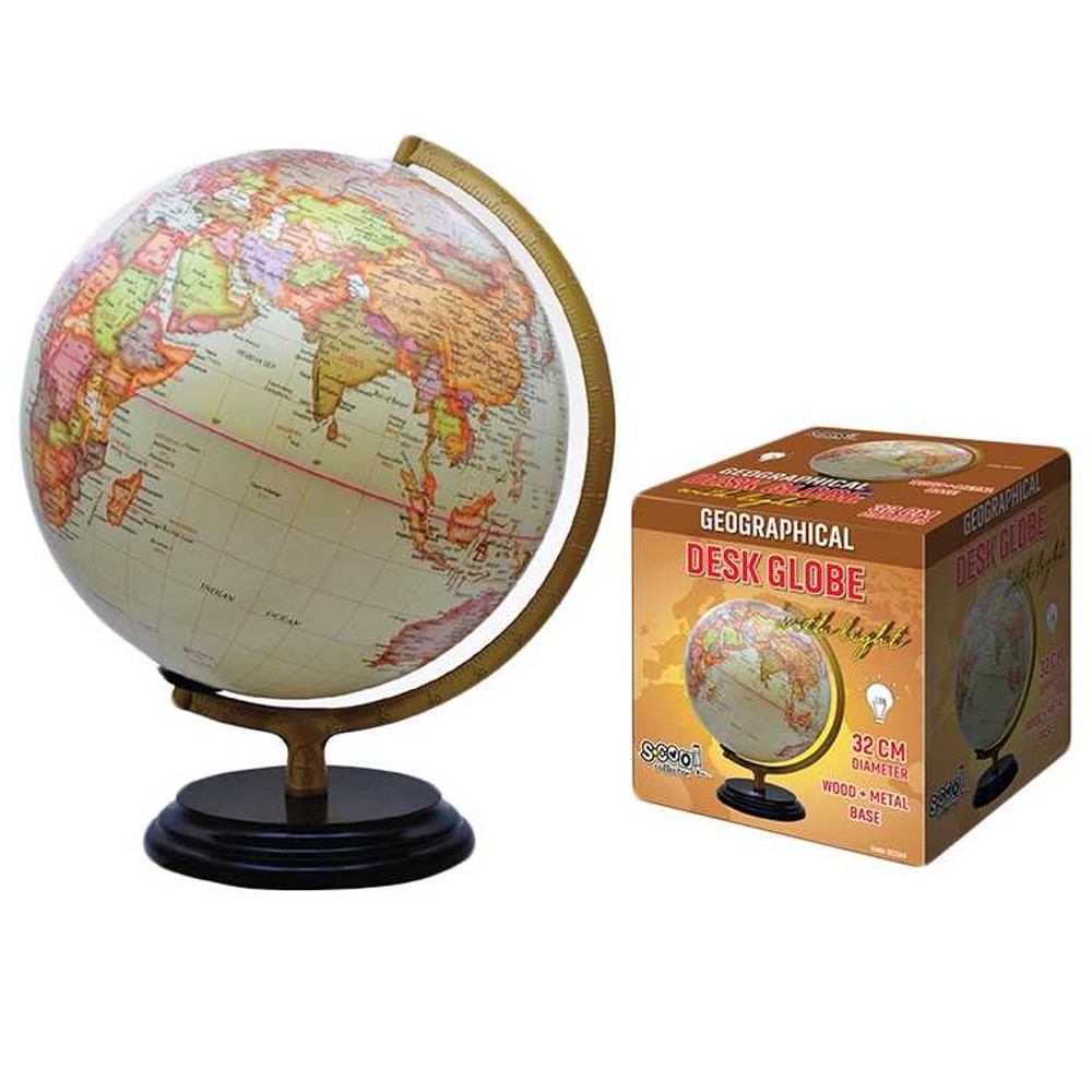 Glob pamantesc S-cool, cu lumina, lux, 32 cm - eMAG.ro