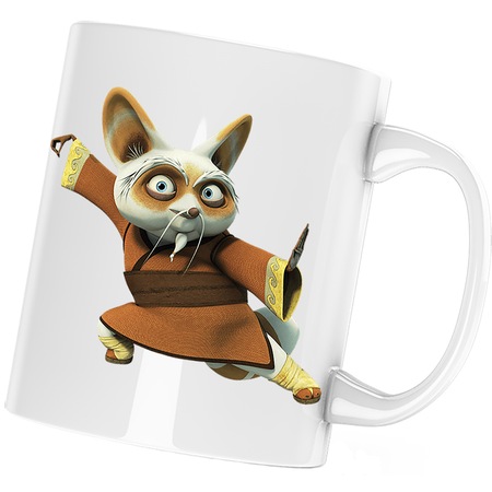 Bögre Master Shifu Kung Fu Panda Sensei, Fehér, 330 ml - eMAG.hu