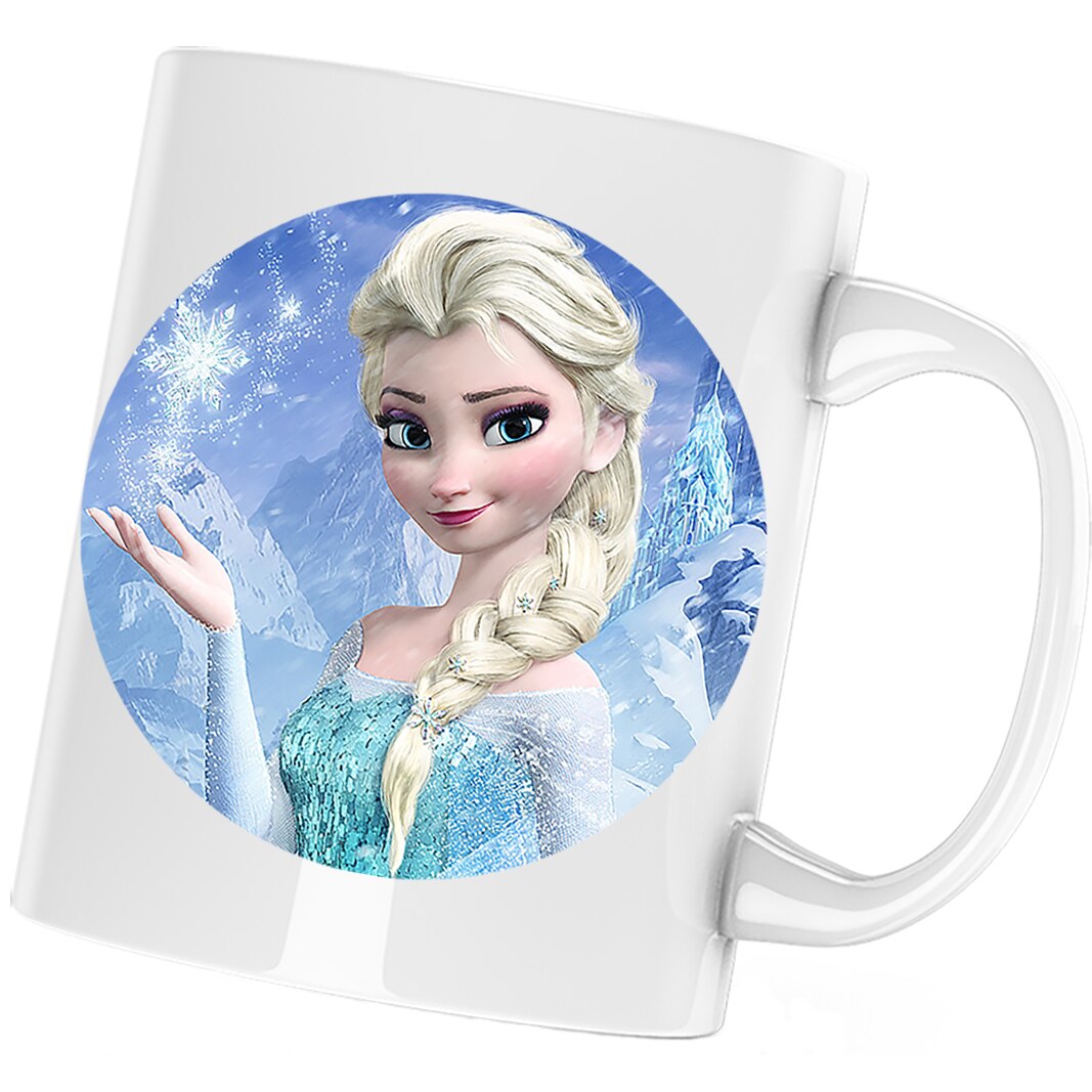 Cana Disney Elsa Frozen Regatul de Gheata, alba, 330 ml - eMAG.ro