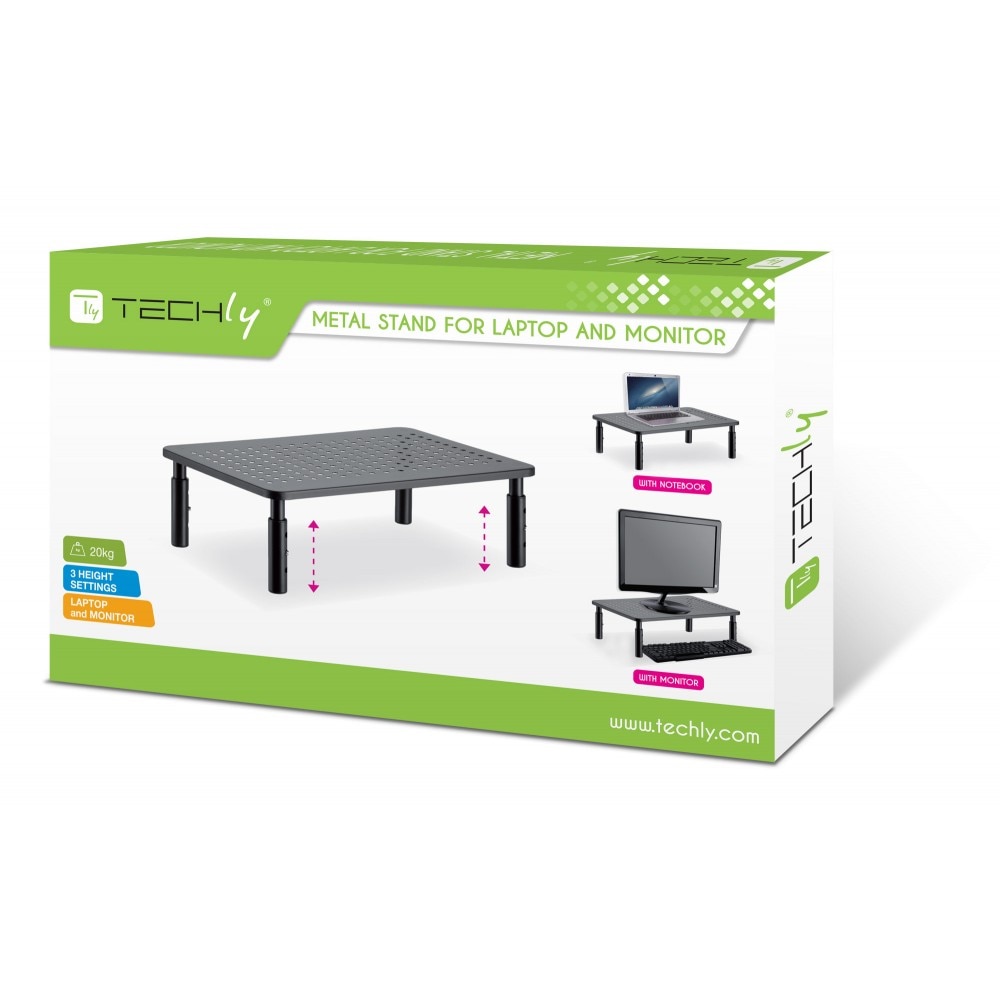 Stand pentru monitor, reglabil, TECHLY, ICA-MS 481 - eMAG.ro