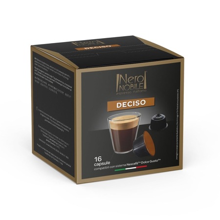 Capsule Compatibile Dolce Gusto Deciso,16 bucati Nero Nobile - eMAG.ro