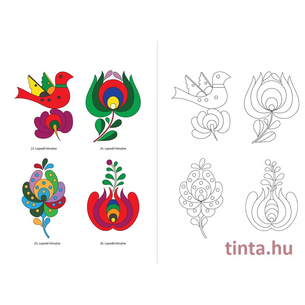 Matyó motívumok kifestőkönyve - eMAG.hu