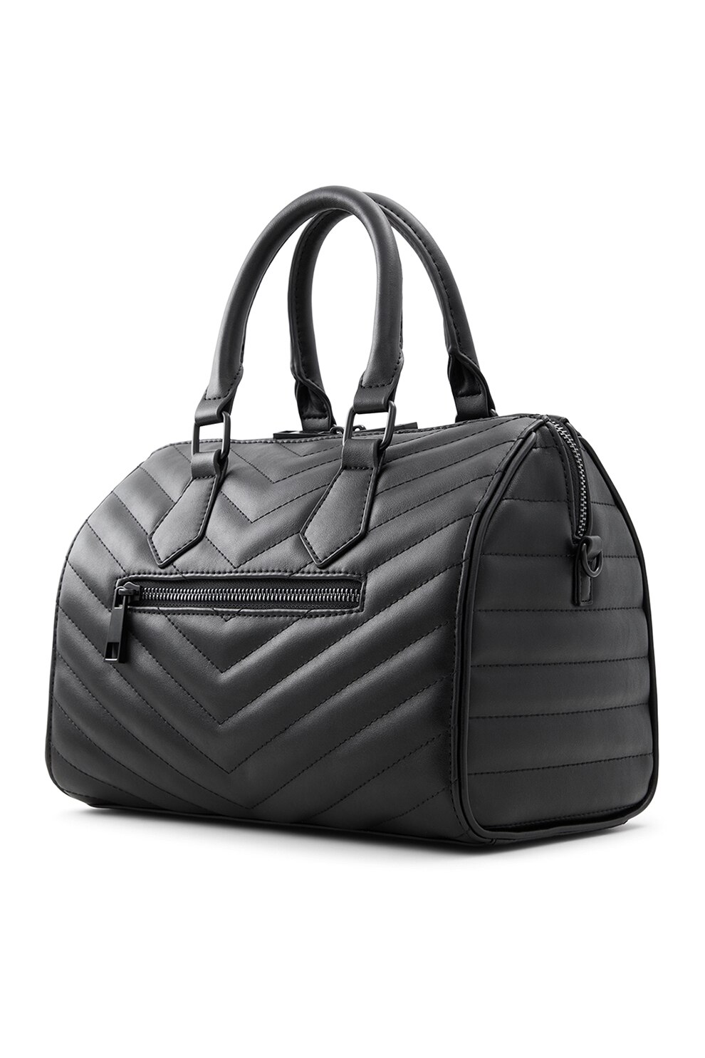 Aldo, Geanta bowler cu aspect matlasat Kedauldan, Negru - eMAG.ro