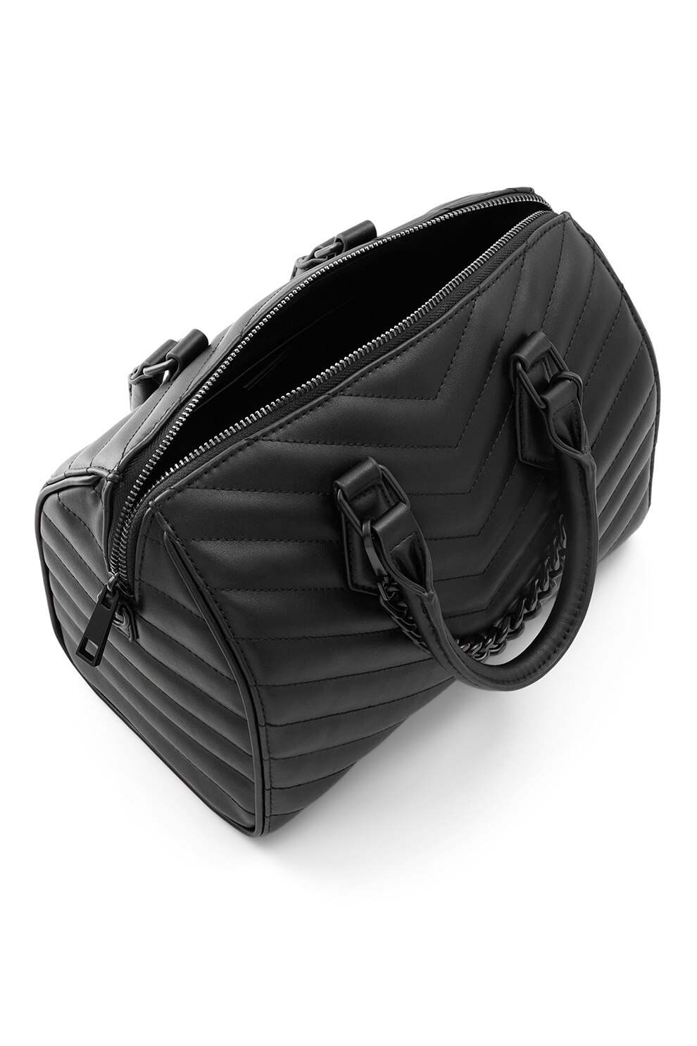 Aldo, Geanta bowler cu aspect matlasat Kedauldan, Negru - eMAG.ro