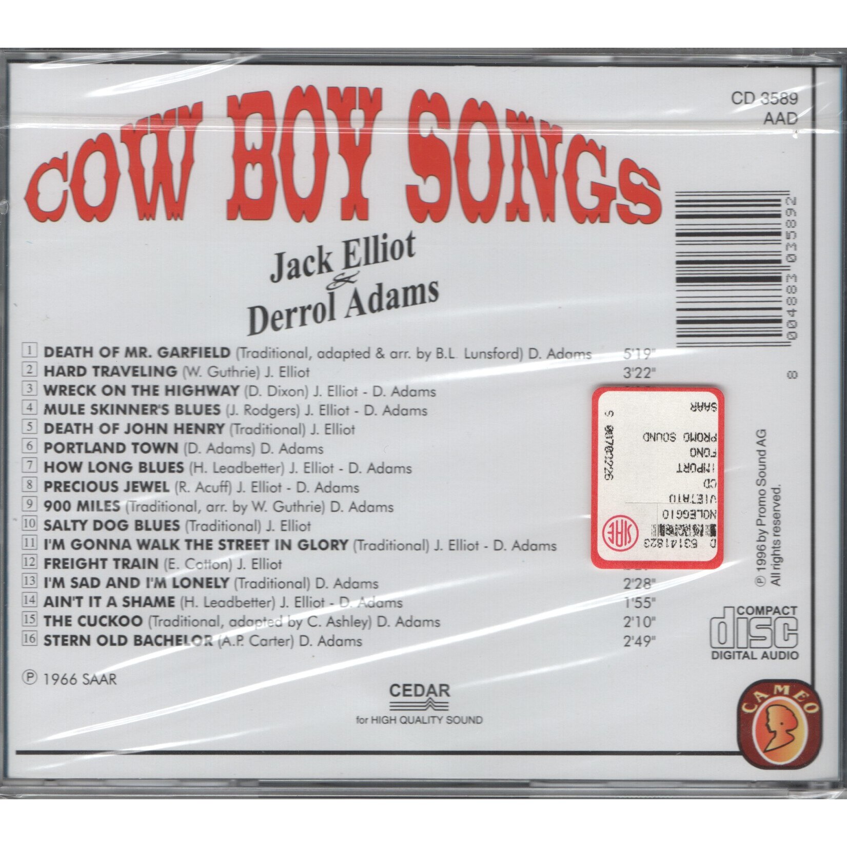 Cowboy Songs (CD) - eMAG.bg