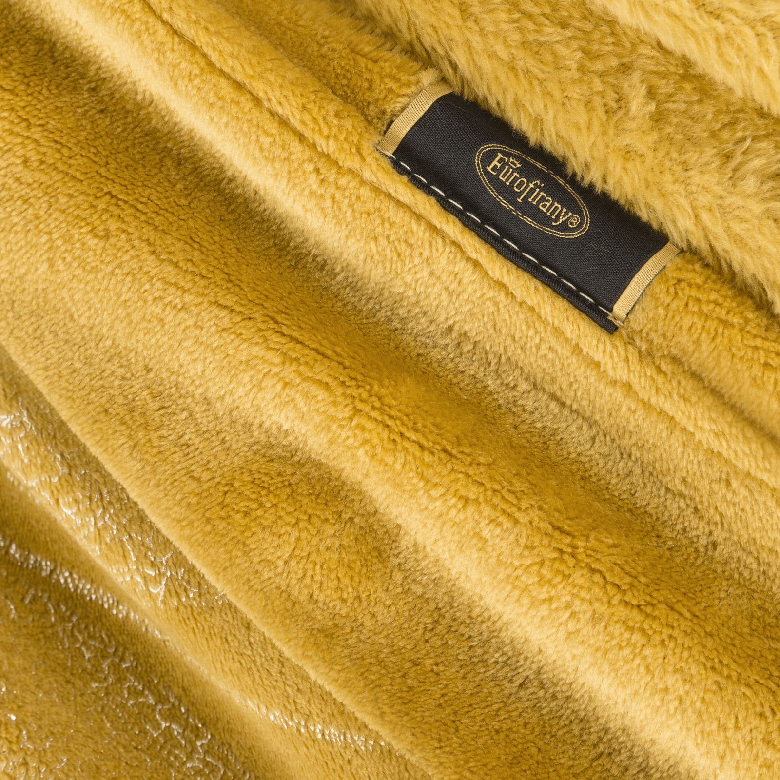 Cuvertura de Pat, Patura pled, Eurofirany, 150X200, GINKO2, Miel - eMAG.ro