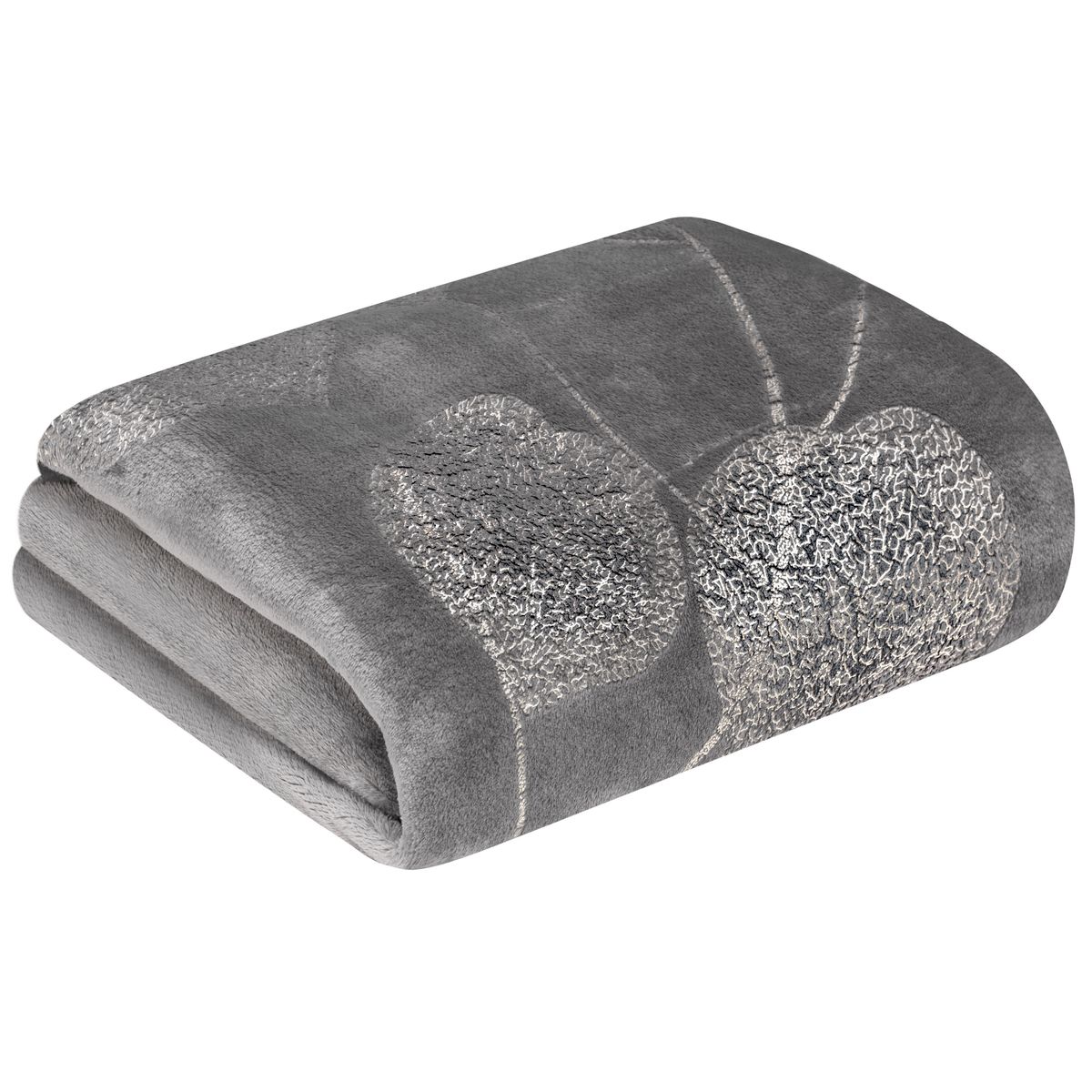 Cuvertura de Pat, Patura pled, Eurofirany, 150X200, GINKO2, Grafit in ...