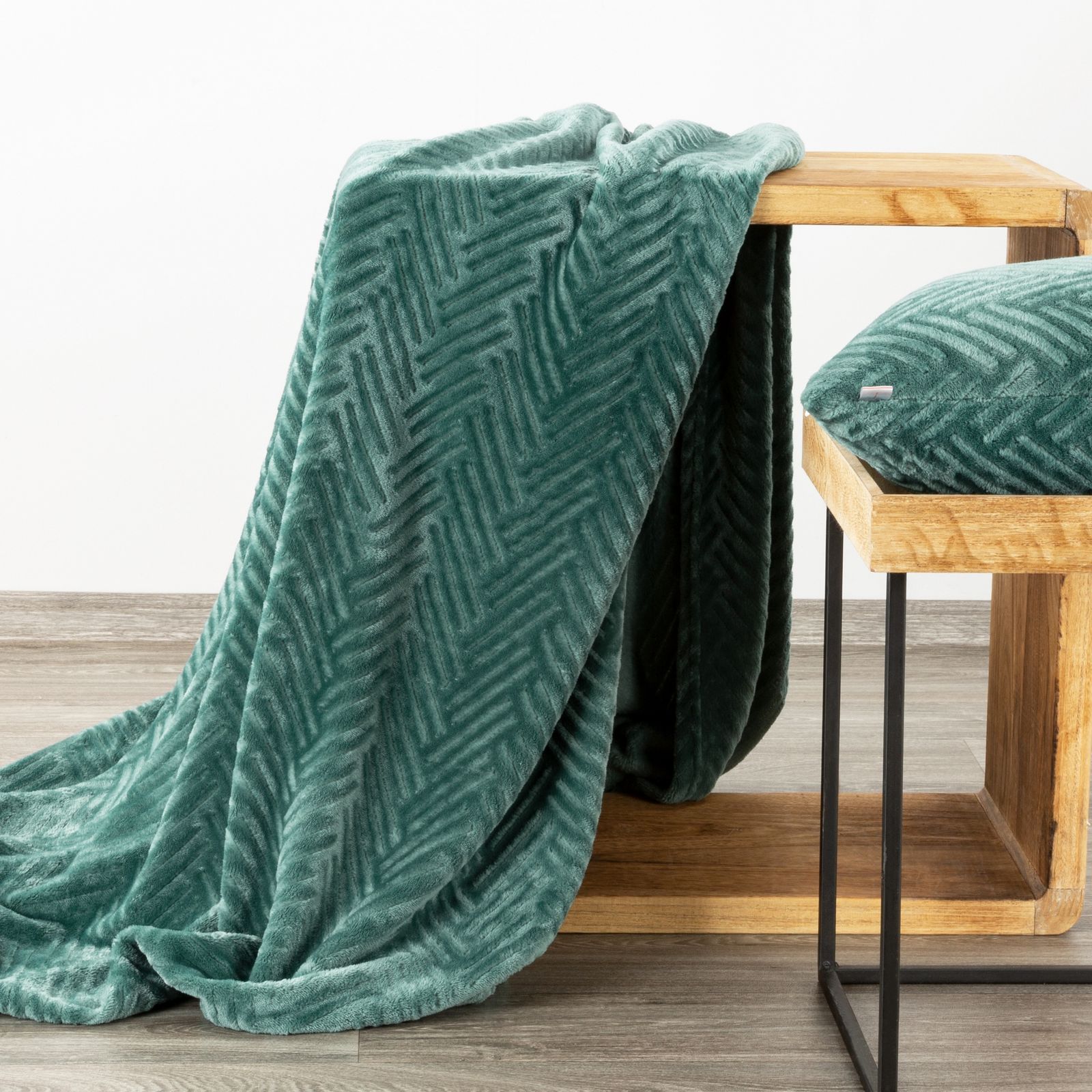 Cuvertura de Pat, Patura pled, Eurofirany, 150x200, MERY1, Turcoaz ...