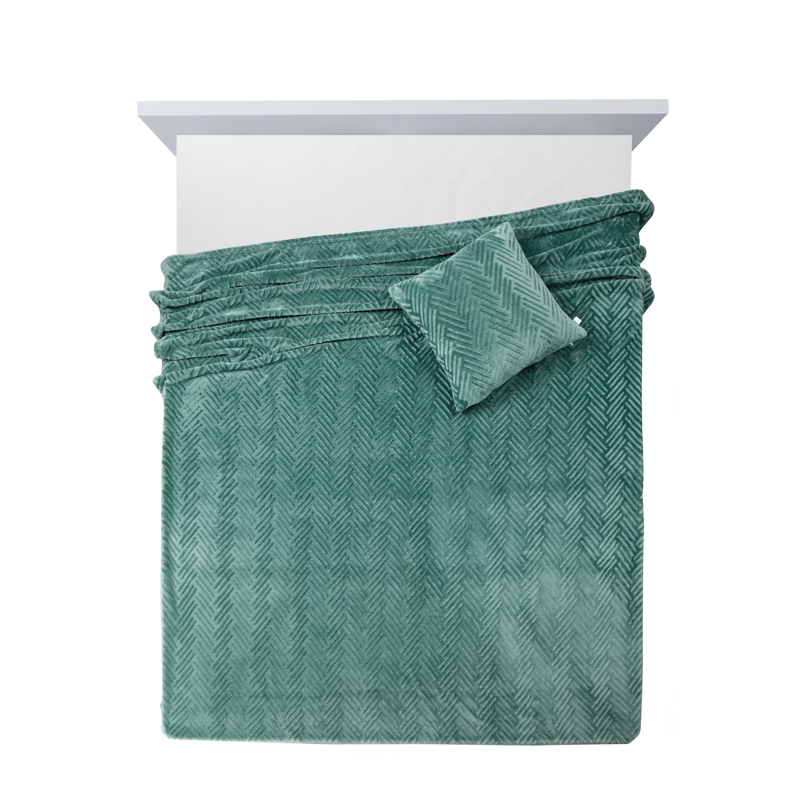 Cuvertura de Pat, Patura pled, Eurofirany, 150x200, MERY1, Turcoaz ...