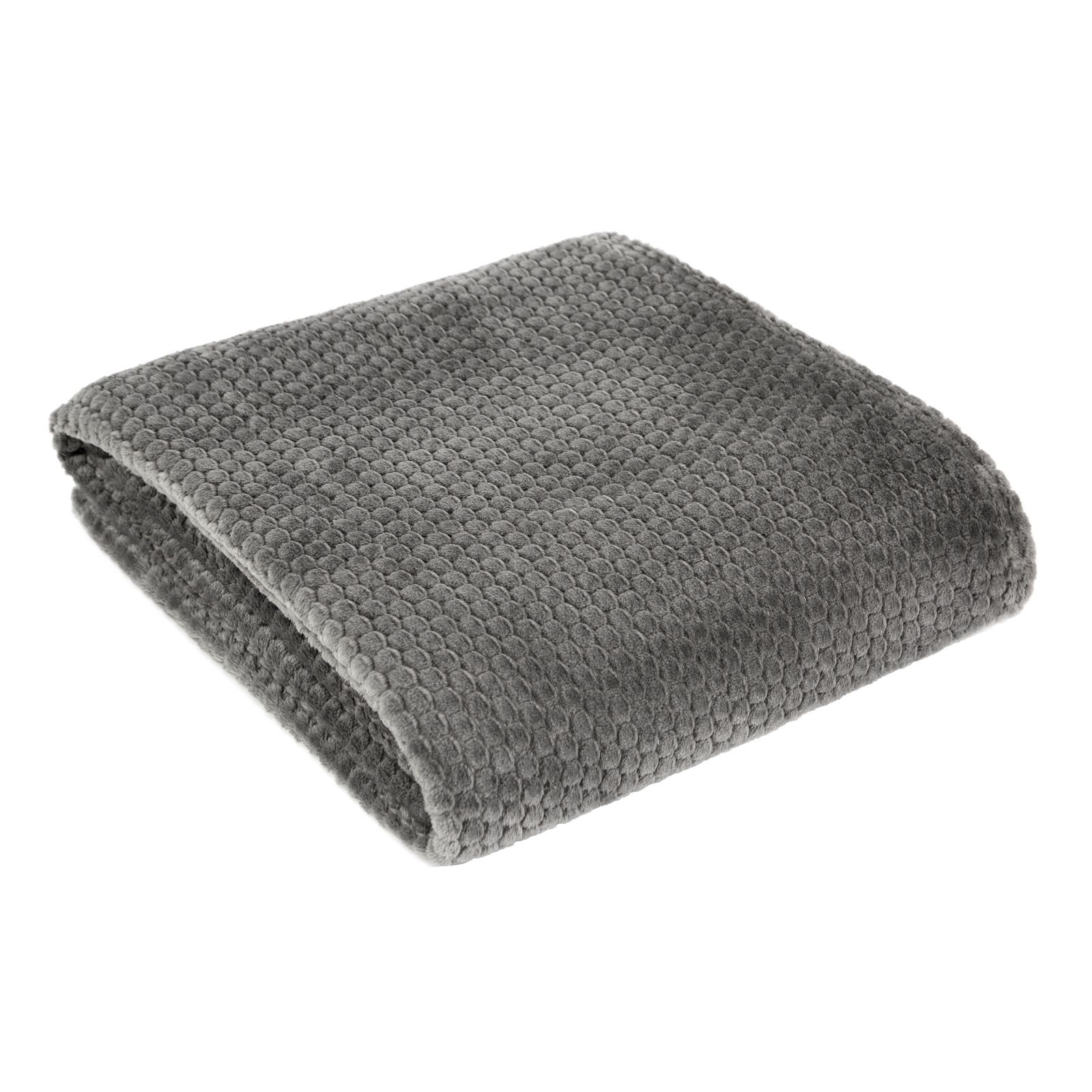 Cuvertura de Pat, Patura pled, Eurofirany, 150x200, ZOE, Grafit - eMAG.ro