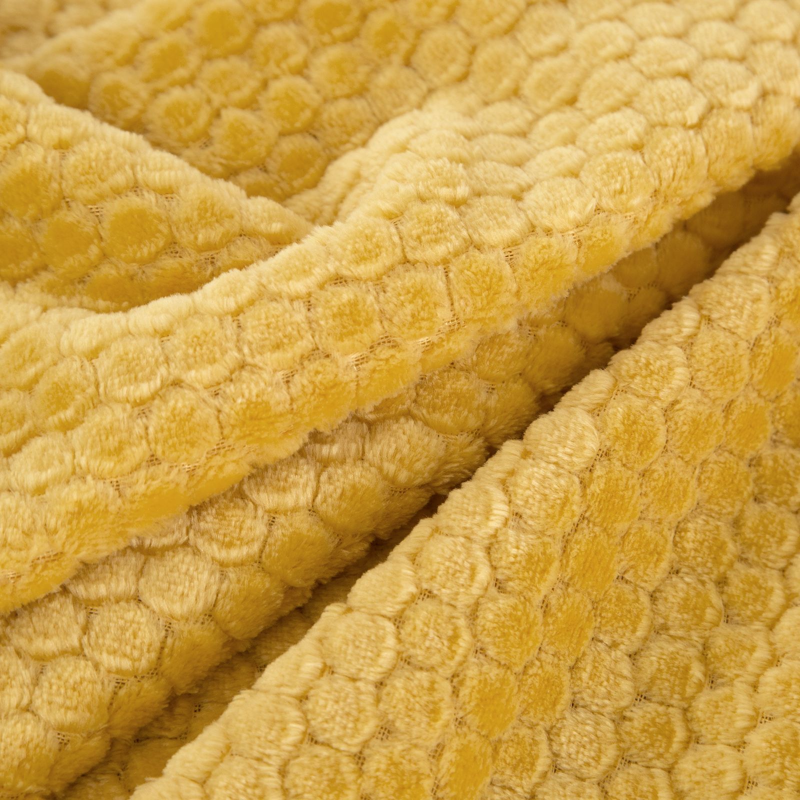 Cuvertura de Pat, Patura pled, Eurofirany, 150x200, ZOE, Mustar - eMAG.ro