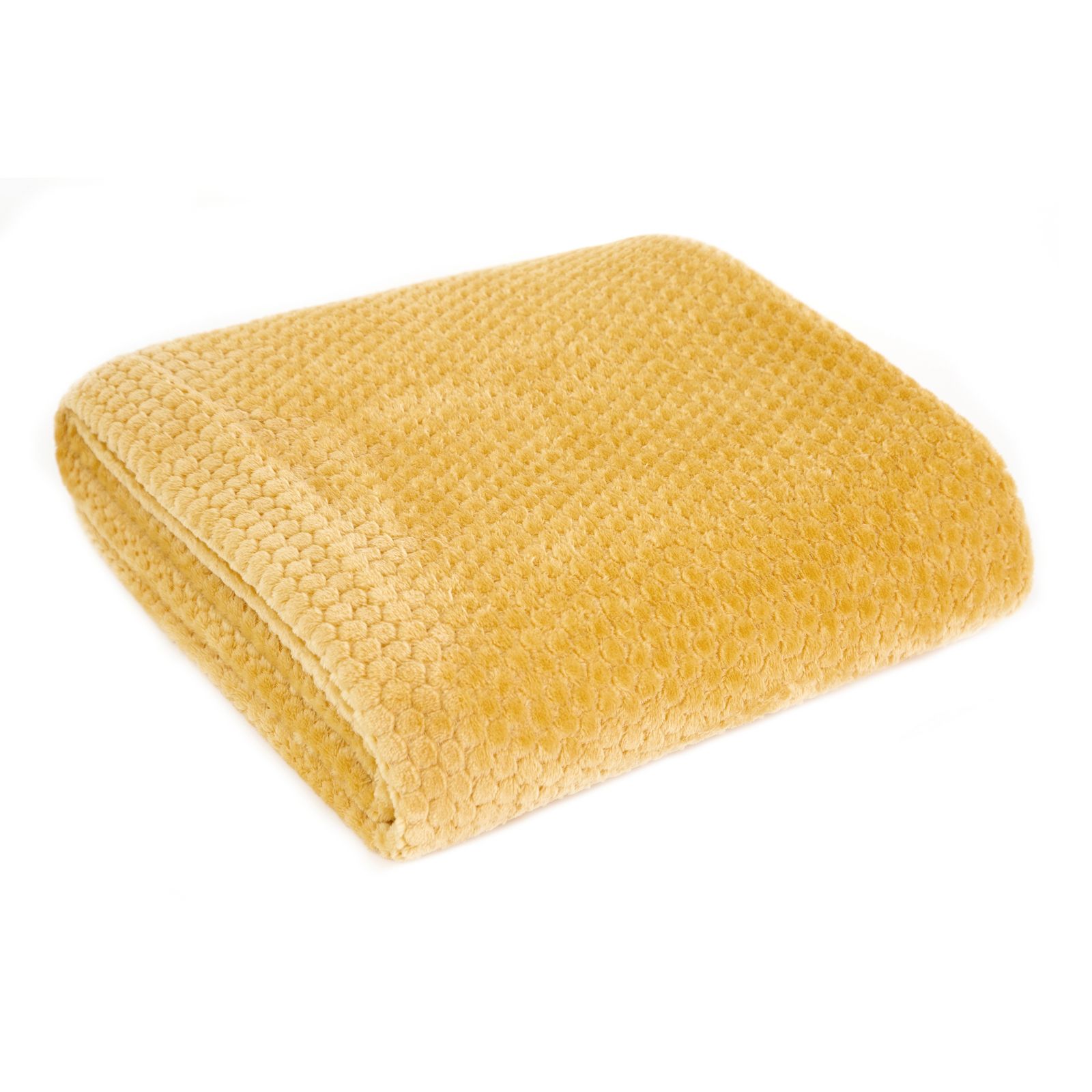 Cuvertura de Pat, Patura pled, Eurofirany, 150x200, ZOE, Mustar - eMAG.ro