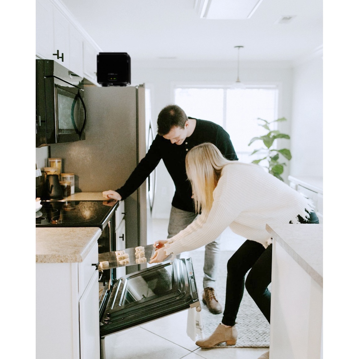 Purificator aer Cube, Jonix, panou comanda digital, fara filtru, negru ...