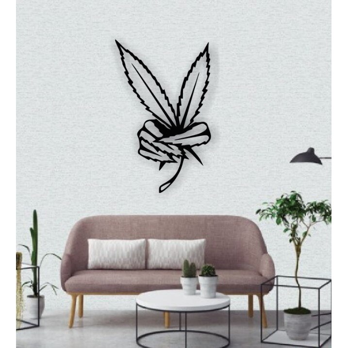 Decor perete Personalizabil Frunze din lemn 24x38 cm - eMAG.ro