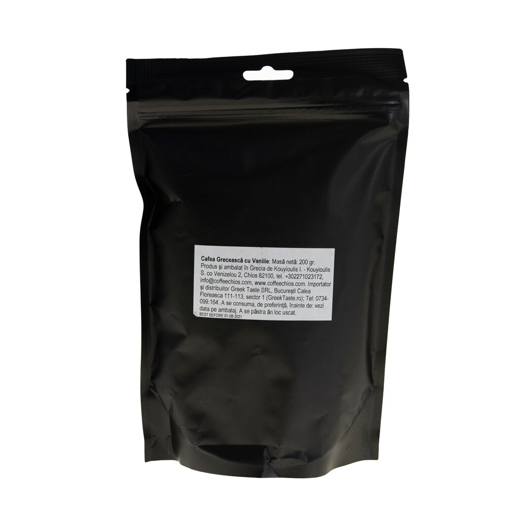 Cafea greceasa cu vanilie, 100% natural, proprietati anti-oxidante, 200 ...