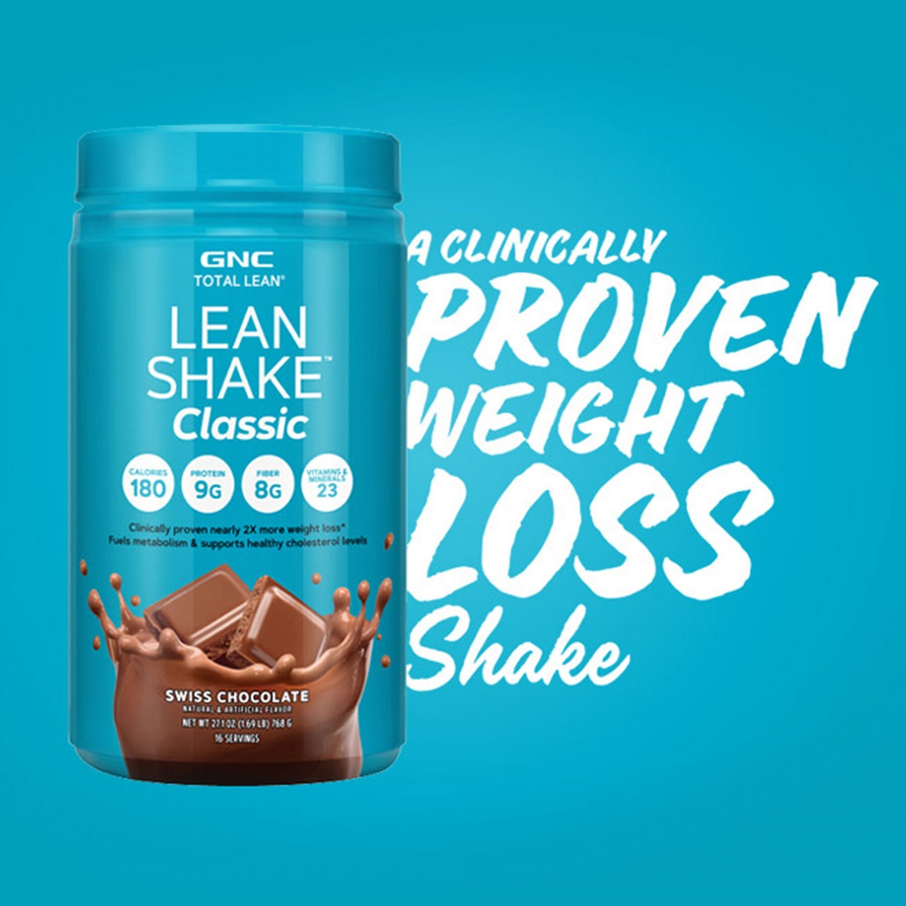 GNC Total Lean® Lean Shake™ Classic, Shake Proteic, cu Aroma de ...