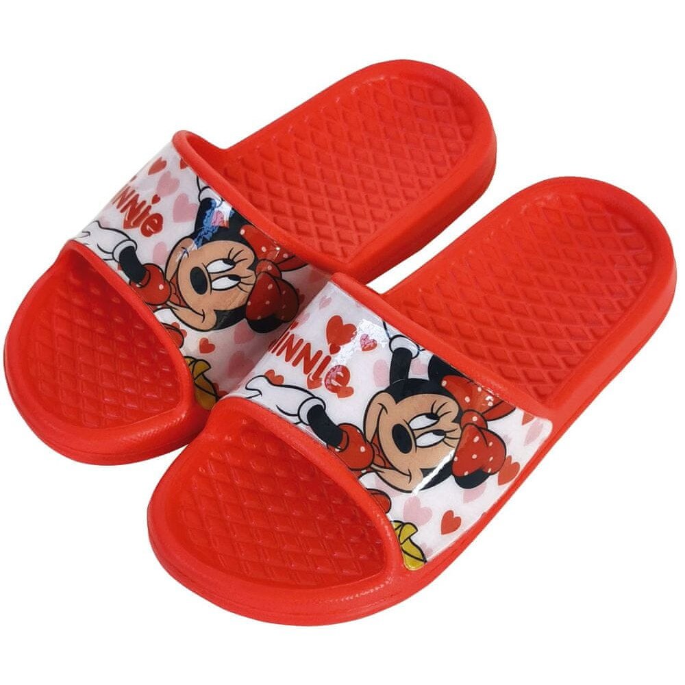 Papuci fete Minnie Mouse 28-29 Rosu - eMAG.ro