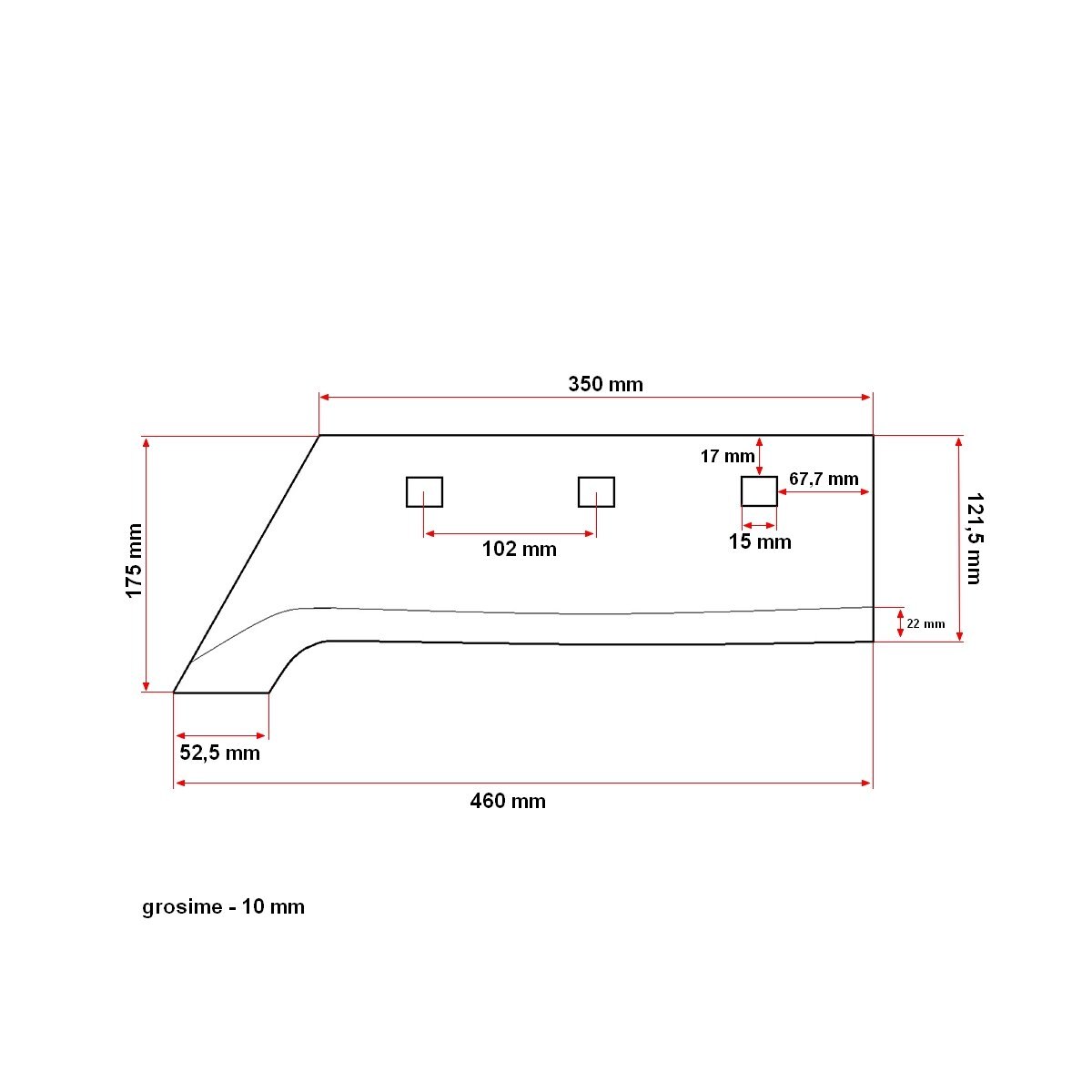 Brazdar plug PP4 durificat - eMAG.ro