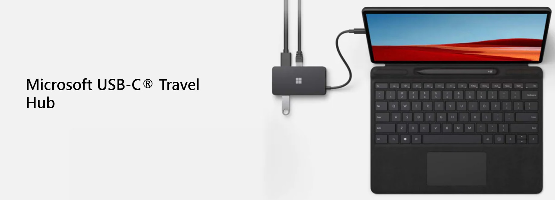 Adaptor multiport Microsoft Travel Hub, USB-C - eMAG.ro