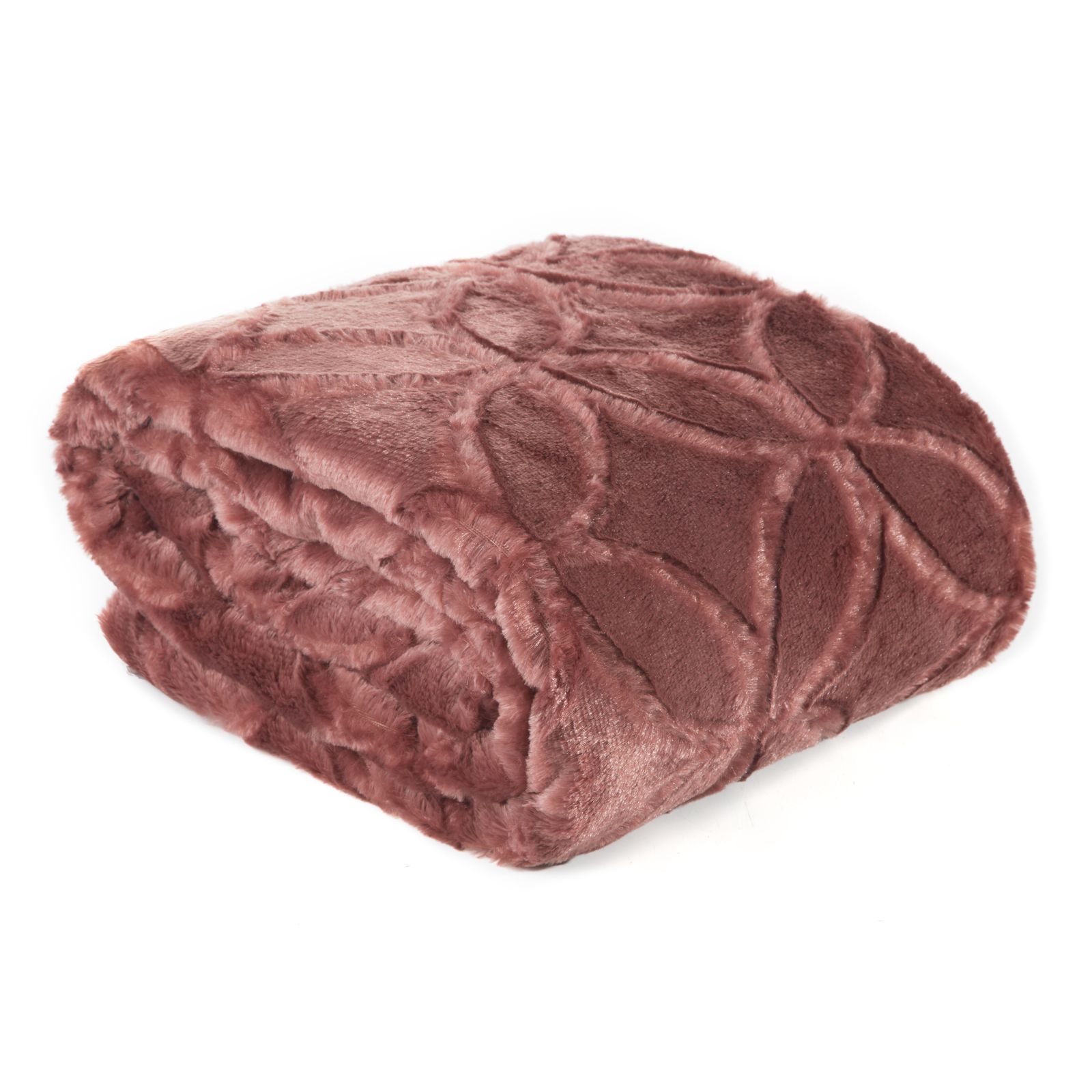 Cuvertura de Pat, Patura pled, Eurofirany, 70x160, HAYDI, Rosu Bordeaux ...