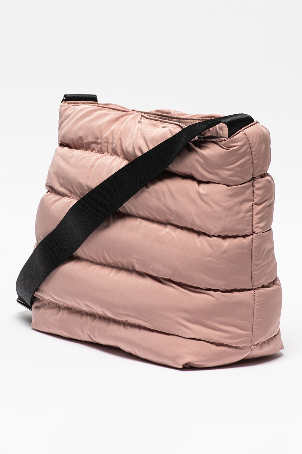 Ted Baker, Geanta hobo cu aspect matlasat Quinio, Roz prafuit - eMAG.ro