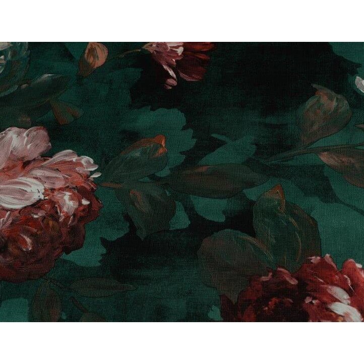 Tapet lavabil vinilic modern texturat model cu bujori multicolori ...