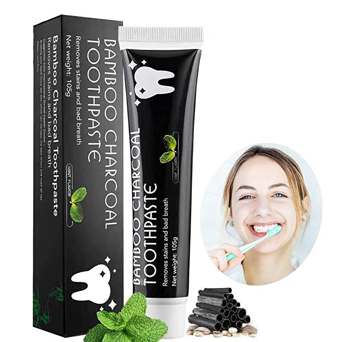Set albire si intretinere dentara, Pudra organica cu aroma de menta din ...