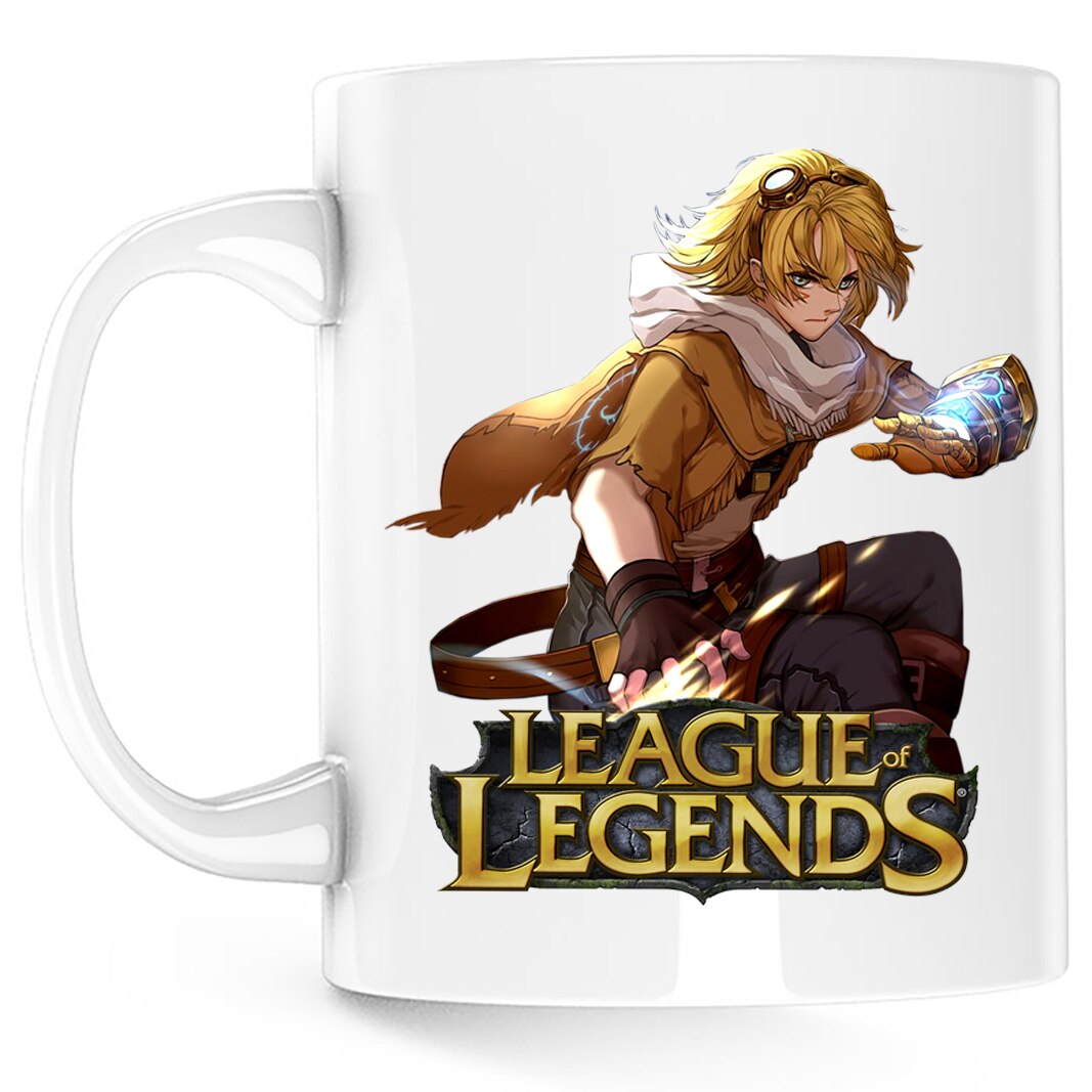 Чаша Ezreal League of Legends Fan Art LoL Rebel, Бял, 330 мл - eMAG.bg