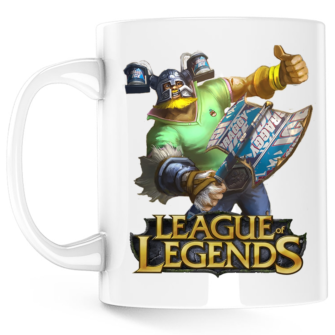 Чаша League of Legends Olaf LoL eSport Gaming, Бял, 330 мл - eMAG.bg