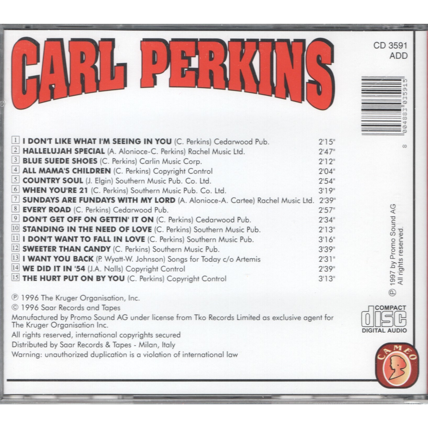 Carl Perkins - The Best Of (CD) - eMAG.bg
